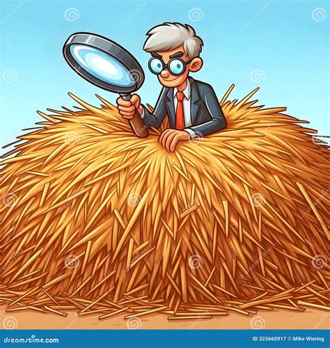 Concept Needle In A Haystack Stock Illustration Illustration Of