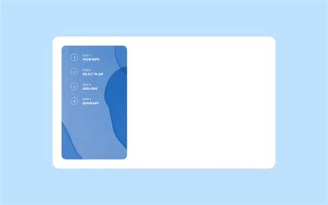 frontend mentor multi step form using react and sass coding challenge