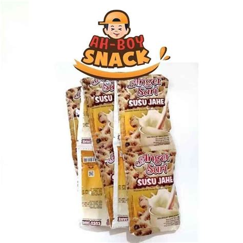 jual anget sari susu jahe renceng isi 10 sachet x 25 gram serbuk