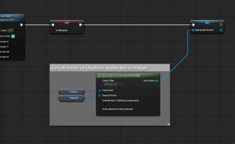 get components in a hud selection rectangle r unrealengine