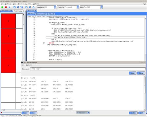 my progress bar debugging fortran mpi codes with the portland group debugger pgdbg