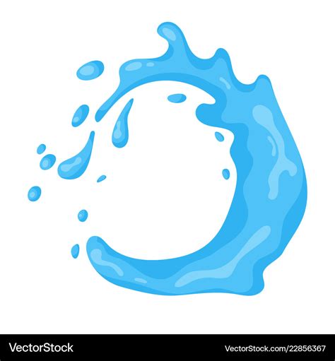 Water Splash Cartoon Royalty Free Vector Image