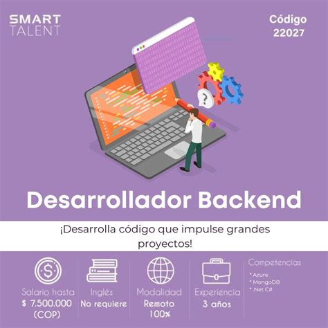 Smart Talent On Linkedin Desarrollador Backend Remoto Salario