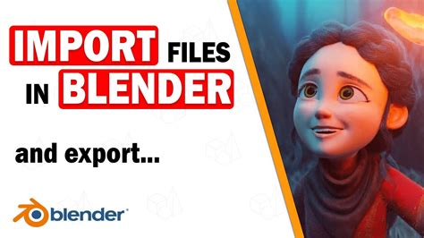 How To IMPORT EXPORT File In BLENDER OBJ FBX STL YouTube