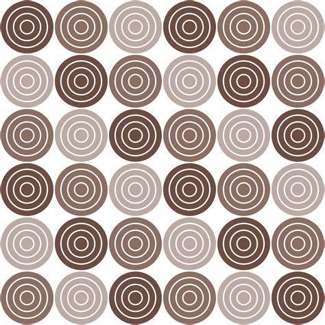 Brown Circle Pattern Circle Vector Seamless Pattern Decorative