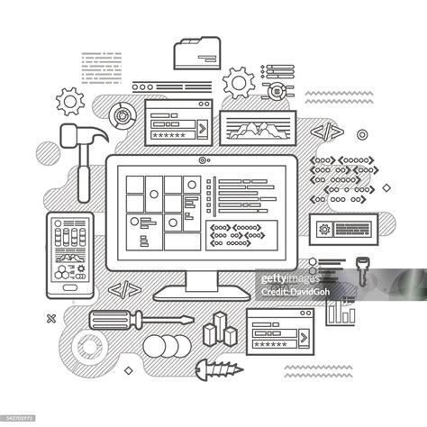 Programming Flat Design Concept High Res Vector Graphic Getty Images