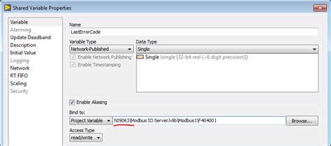 Error When Trying To Deploy To A Rt Target Invalid Value For The Enable Aliasing Option Ni