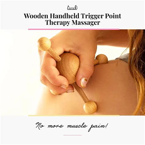 Wooden Trigger Point Massager Relieve Tension Naturally