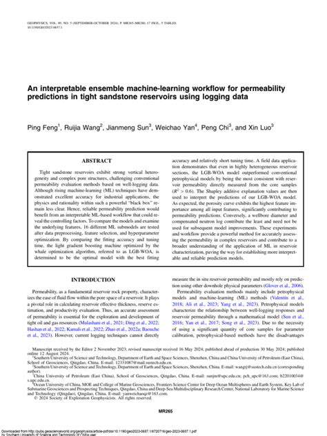 An Interpretable Ensemble Machine Learning Workflow For Permeability