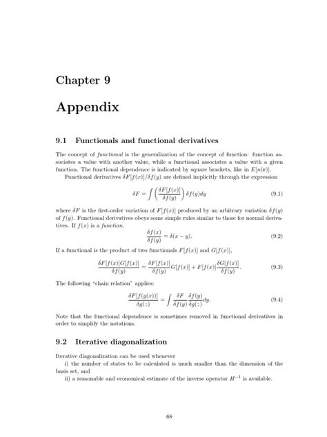 appendix 9 1 functionals and functional derivatives pdf