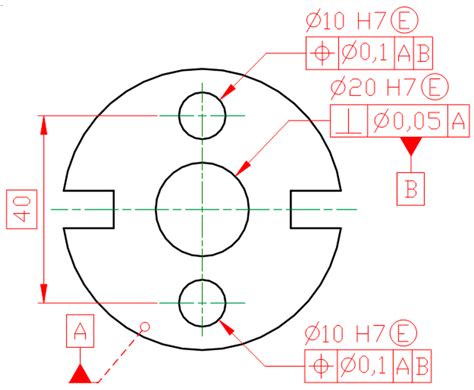 Position Tolerance With Two Tolerance Indicators Individually Given For Download Scientific