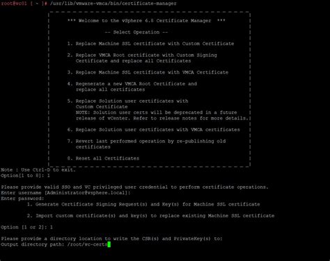 Master Guide VCenter Server Certificate Replacement With Custom CA