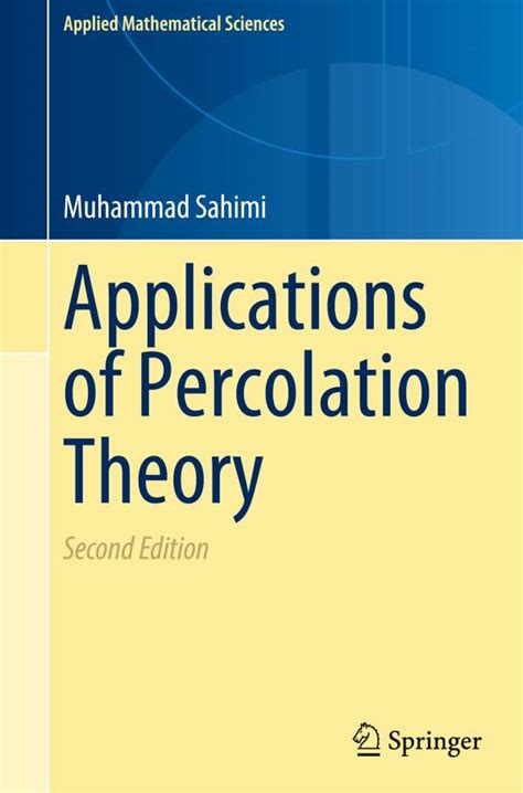 Applications Of Percolation Theory Muhammad Sahimi Buch Jpc