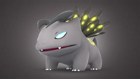 3d Pokemon Bulbasaur Dark Type Concept Turbosquid 1969997
