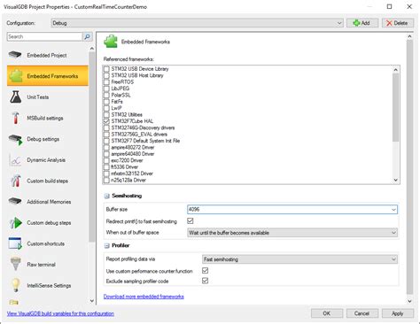 Using Embedded Profiler On Platforms With No Cycle Counter Visualgdb Tutorials