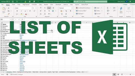 How To Create A Table Of Contents In Excel With Hyperlinks Youtube