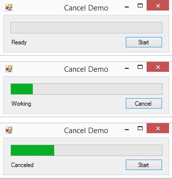 Handling Long Operations With Cancel And Progress In C With Async