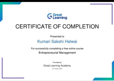 Kumari Sakshi Halwai On Linkedin Entrepreneurship Management Learning Growth