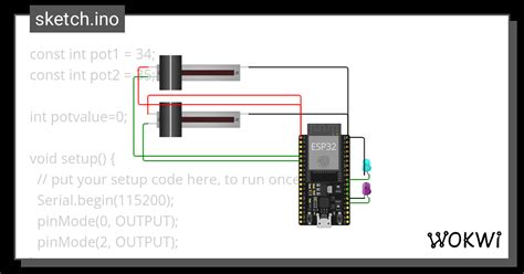 Slide Potentiometer With Leds 2 Wokwi Esp32 Stm32 Arduino Simulator