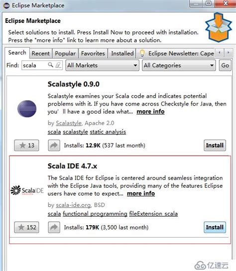 Eclipse 创建maven Scala 项目安装并解决加载项目类型慢的问题 大数据 亿速云