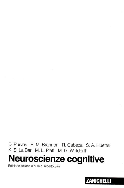 Neuroscienze Cognitive [principles Of Cognitive Neuroscience] Request Pdf