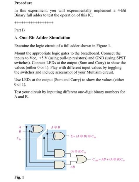 Objectives To Binary Adders Including 4 Bit Adder