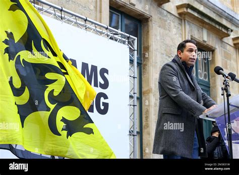 Vlaams Belang Chairman Tom Van Grieken Pictured During The New Years