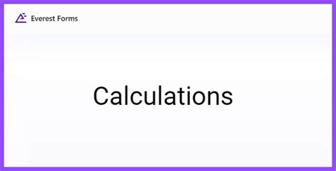 Everest Forms Calculations GPL Pugins Club