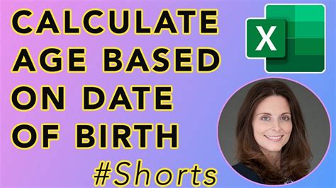 How To Calculate Age Based On Date Of Birth In Excel Xls Formula