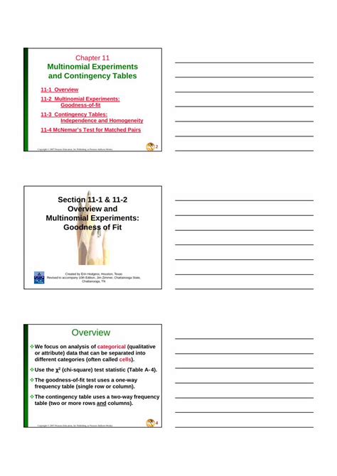Pdf Chapter 11 Multinomial Experiments And Contingency Tablesdenis