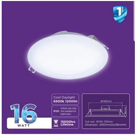 Jual Ecolink Lampu Led Panel Downlight Down Light W Watt W Watt Garansi Tahun Di Seller