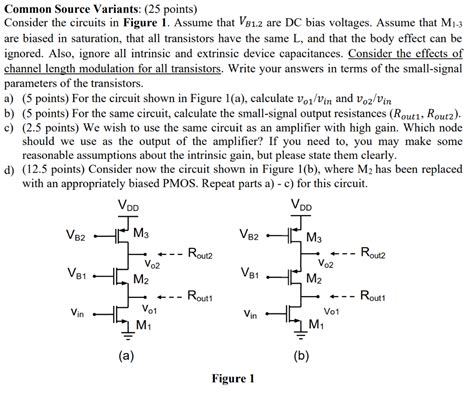 common source variants 25 points consider the
