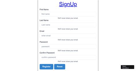 react codesandbox