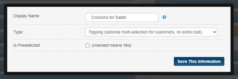 how to create menu item add ons options extras and toppings support