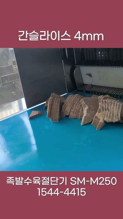 Shorts 삶은 간슬라이스 4mm 족발수육절단기 청주식품기계테스트 Youtube