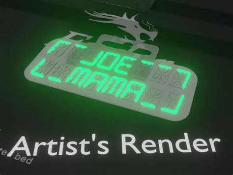 14 Segment Display Name Tag By Randomblock1 Makerworld Download Free 3d Models