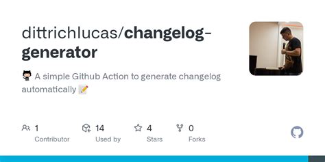GitHub Dittrichlucas Changelog Generator Octocat A Simple Github