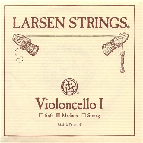 Amazon Com Larsen 4 4 Cello String Set Medium Gauge Musical Instruments