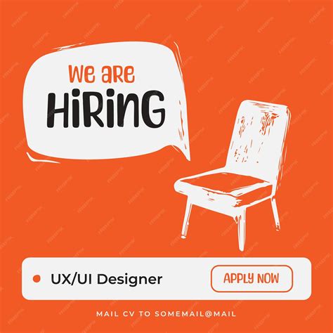 Premium Vector We Are Hiring Smm Post Template Ux Ui Position On