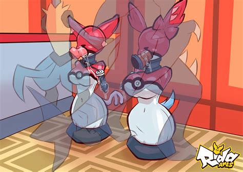 Rule 34 Anthro Anthro Penetrated Audino Bondage Bondage Bound Cock Gag Eeveelution Encasement