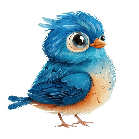 لطيف الكرتون الطيور الزرقاء جذاب كرتون عصفور Png صورة للتحميل مجانا