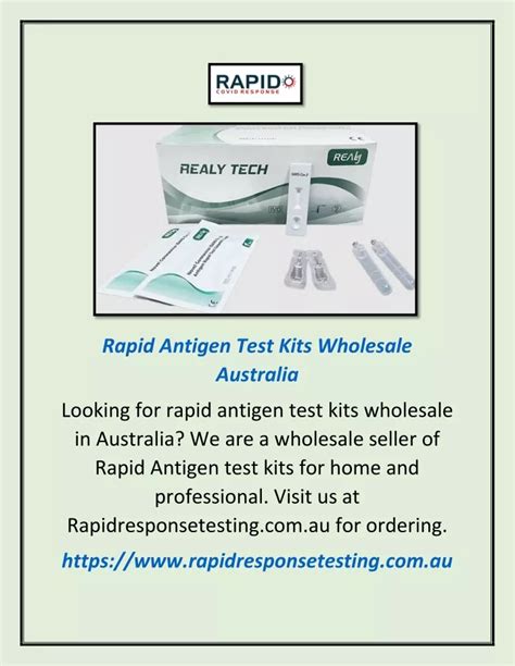 Ppt Rapid Antigen Test Kits Wholesale Australia