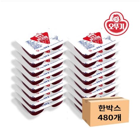오뚜기 딸기쨈 디스펜팩 12g 480입