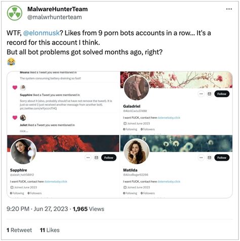 Twitter S Bot Spam Keeps Getting Worse It S About Porn This Time Blog LBT Technology Group