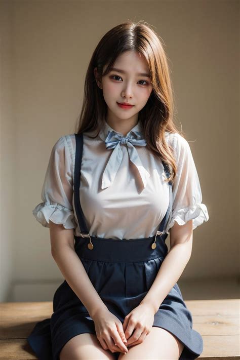 Ai로 생성한 멜빵바지 입은 여자 이미지 만들기 2 Apa