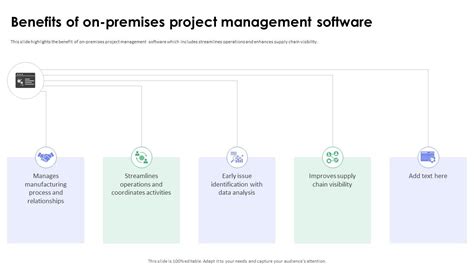 Benefits Of On Premises Project Management Software Ppt Sample