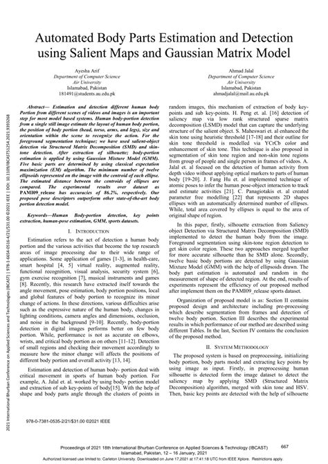 Pdf Automated Body Parts Estimation And Detection Using Salient Maps