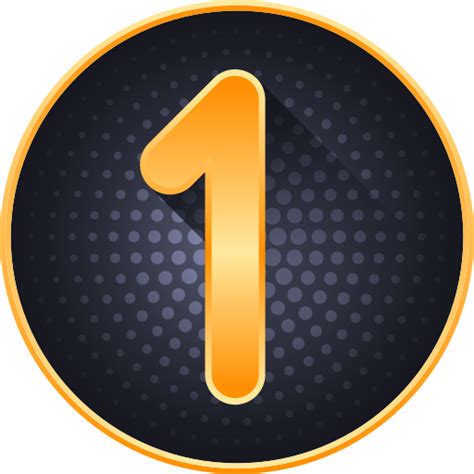 Number 1 Icon Number 1 Item Icon Preview Custom Icon Design