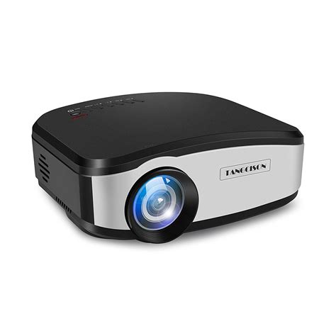 TANGCISON Video Projector LCD Projector Luminous HD P Projector Multimedia Home