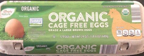 Organic Cage Free Eggs Simply Nature 24 Oz